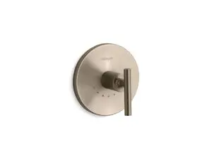 KOHLER Purist Mastershower Temperature Control Valve Trim With Lever Handle - Vibrant Brushed Bronze