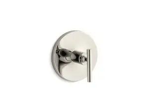 KOHLER Purist Mastershower Temperature Control Valve Trim With Lever Handle - Vibrant Polished Nickel