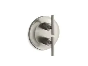 KOHLER Purist Mastershower Temperature And Volume Control Valve Trim - Vibrant Brushed Nickel