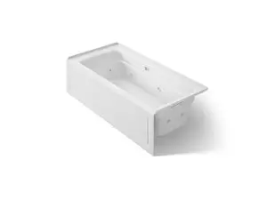 KOHLER Archer 66" X 32" Alcove Whirlpool Bath With Bask Heated Surface, Right Drain - One-color