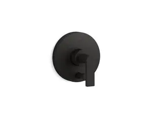 KOHLER Composed Rite-temp Valve Trim With Push-button Diverter And Lever Handle - Matte Black