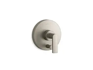 KOHLER Composed Rite-temp Valve Trim With Push-button Diverter And Lever Handle - Vibrant Brushed Nickel