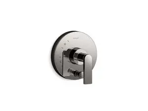 KOHLER Composed Rite-temp Valve Trim With Push-button Diverter And Lever Handle - Vibrant Titanium
