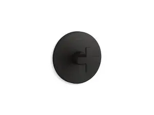 KOHLER Composed Mastershower Temperature Control Valve Trim With Cross Handle - Matte Black