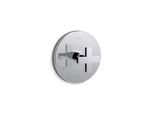 KOHLER Composed Mastershower Temperature Control Valve Trim With Cross Handle - Polished Chrome