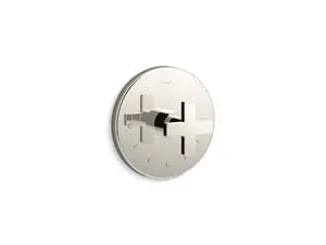 KOHLER Composed Mastershower Temperature Control Valve Trim With Cross Handle - Vibrant Polished Nickel