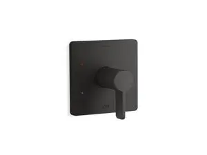 KOHLER Parallel Rite-Temp Shower Valve Trim Matte Black