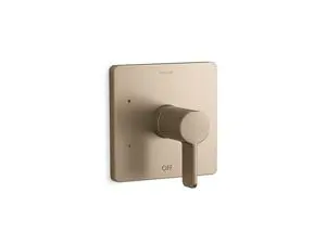 KOHLER Parallel Rite-temp Shower Valve Trim - Vibrant Brushed Bronze