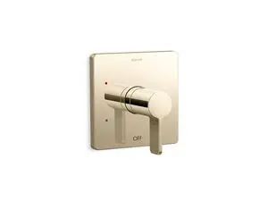 KOHLER Parallel Rite-Temp Shower Valve Trim Vibrant French Gold