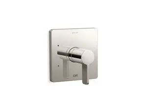 KOHLER Parallel Rite-Temp Shower Valve Trim Vibrant Polished Nickel