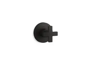 KOHLER Composed MasterShower Volume Control Valve Trim With Cross Handle Matte Black