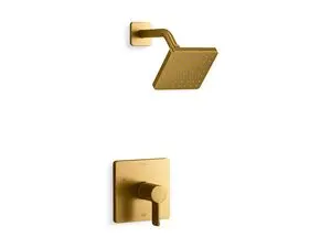 KOHLER Parallel Rite-temp Shower Trim Kit, 2.5 Gpm - Vibrant Brushed Moderne Brass