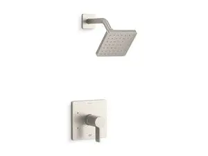 KOHLER Parallel Rite-Temp Shower Trim Kit, 2.5 Gpm Vibrant Brushed Nickel