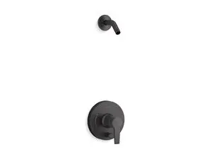 KOHLER Pitch Rite-temp Shower Trim Kit With Push-button Diverter, Less Showerhead - Matte Black