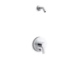 KOHLER Elate Rite-temp Shower Trim Kit With Push-button Diverter, Without Showerhead - Polished Chrome