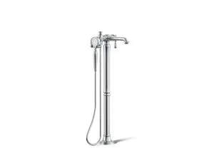 KOHLER Artifacts Floor-mount Bath Filler Trim With Handshower - Polished Chrome