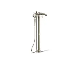 KOHLER Artifacts Floor-mount Bath Filler Trim With Handshower - Vibrant Brushed Nickel