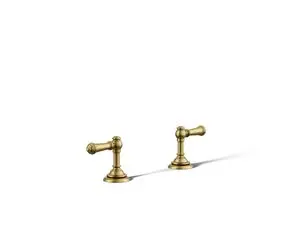 KOHLER Artifacts Deck-mount Bath Faucet Handle Trim With Lever Design - Vibrant Brushed Moderne Brass