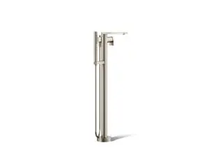KOHLER Composed Floor-mount Bath Filler Trim With Handshower - Vibrant Brushed Nickel