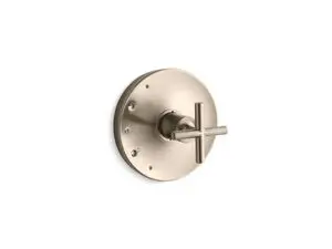 KOHLER Purist Rite-temp Valve Trim With Cross Handle - Vibrant Brushed Bronze