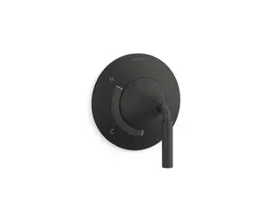 KOHLER Tone Rite-Temp Valve Trim Matte Black