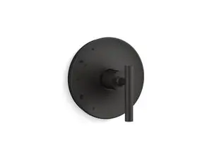 KOHLER Purist Rite-temp Valve Trim With Lever Handle - Matte Black
