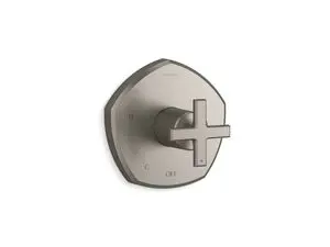 KOHLER Occasion Rite-temp Valve Trim With Cross Handle - Vibrant Brushed Nickel