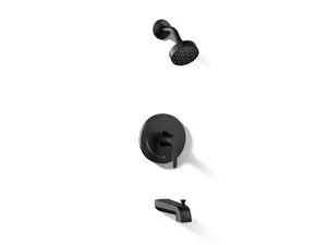 KOHLER Pitch Rite-temp Bath And Shower Trim Kit, 2.5 Gpm - Matte Black