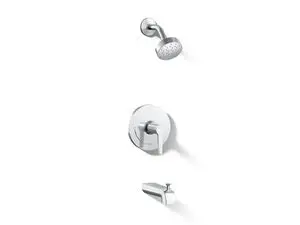KOHLER Pitch Rite-temp Bath And Shower Trim Kit, 2.5 Gpm - Polished Chrome