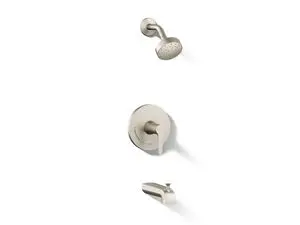 KOHLER Pitch Rite-temp Bath And Shower Trim Kit, 2.5 Gpm - Vibrant Brushed Nickel