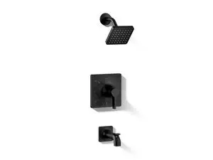 KOHLER Venza Rite-temp Bath And Shower Trim Kit, 1.75 Gpm - Matte Black