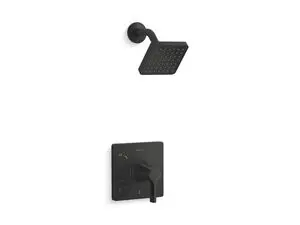 KOHLER Venza Rite-Temp Shower Trim Kit, 1.75 Gpm Matte Black