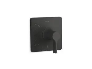 KOHLER Venza Rite-temp Valve Trim - Matte Black