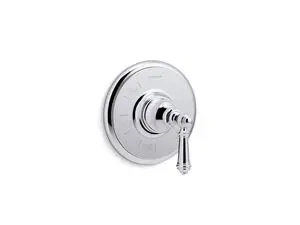 KOHLER Artifacts Rite-Temp Valve Trim With Lever Handle Polished Chrome
