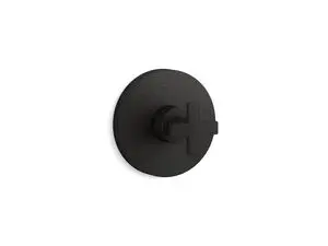 KOHLER Composed Rite-temp Valve Trim With Cross Handle - Matte Black