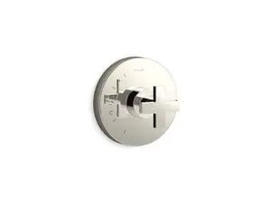 KOHLER Composed Rite-Temp Valve Trim With Cross Handle Vibrant Polished Nickel