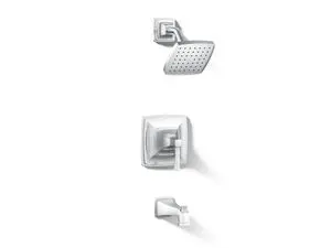 KOHLER Riff Rite-Temp Bath And Shower Trim Kit, 1.75 Gpm Polished Chrome