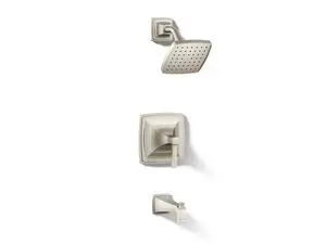 KOHLER Riff Rite-Temp Bath And Shower Trim Kit, 1.75 Gpm Vibrant Brushed Nickel