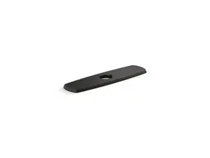 KOHLER Graze Three-hole Kitchen Faucet Escutcheon - Matte Black
