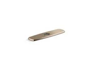 KOHLER Graze Three-hole Kitchen Faucet Escutcheon - Vibrant Brushed Bronze