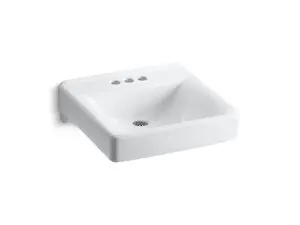 KOHLER Soho 20" X 18" Wall-mount/concealed Arm Carrier Bathroom Sink With 4" Centerset Faucet Holes - One-color