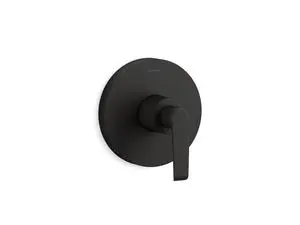 KOHLER Avid Rite-Temp Valve Trim With Lever Handle Matte Black