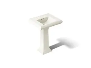 KOHLER Memoirs Classic 24-1/4" Rectangular Pedestal Bathroom Sink - One-color