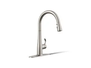 KOHLER Simplice Touchless Pull-down Kitchen Sink Faucet With Three-function Sprayhead - One-color