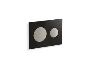 KOHLER Skim Dual-flush Actuator Plate For 2" X 4" In-wall Tank And Carrier System - Black Black