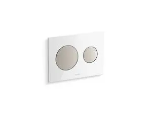 KOHLER Skim Dual-flush Actuator Plate For 2" X 4" In-wall Tank And Carrier System - White