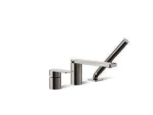 KOHLER Parallel Deck-mount Bath Faucet With Handshower - Vibrant Titanium