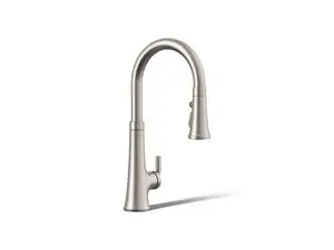 KOHLER Tone Touchless Pull-down Kitchen Sink Faucet With Three-function Sprayhead - One-color