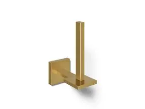KOHLER Square Vertical Toilet Paper Holder - Vibrant Brushed Moderne Brass