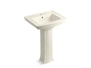 KOHLER Archer 24" Rectangular Pedestal Bathroom Sink - One-color